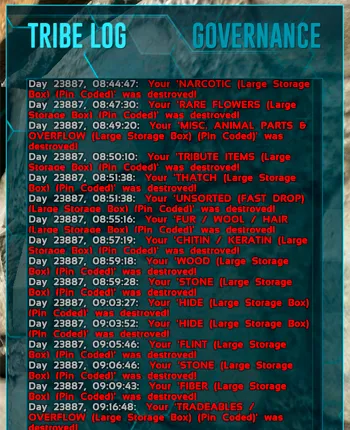 IMSARK : Discord Tribe Log