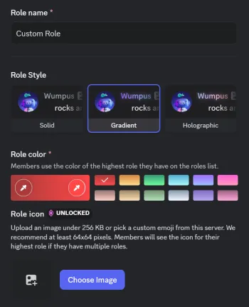 IMSARK : Custom Discord Role
